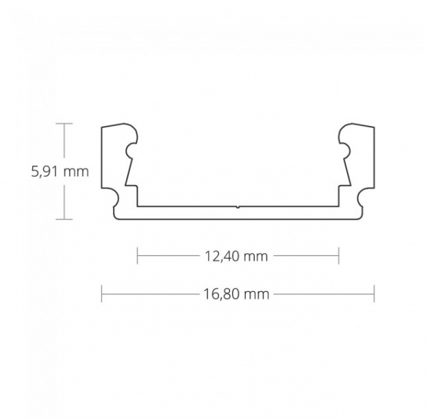 AP01 Aluminium led profiel + melk kap 2 meter Online Kopen ...